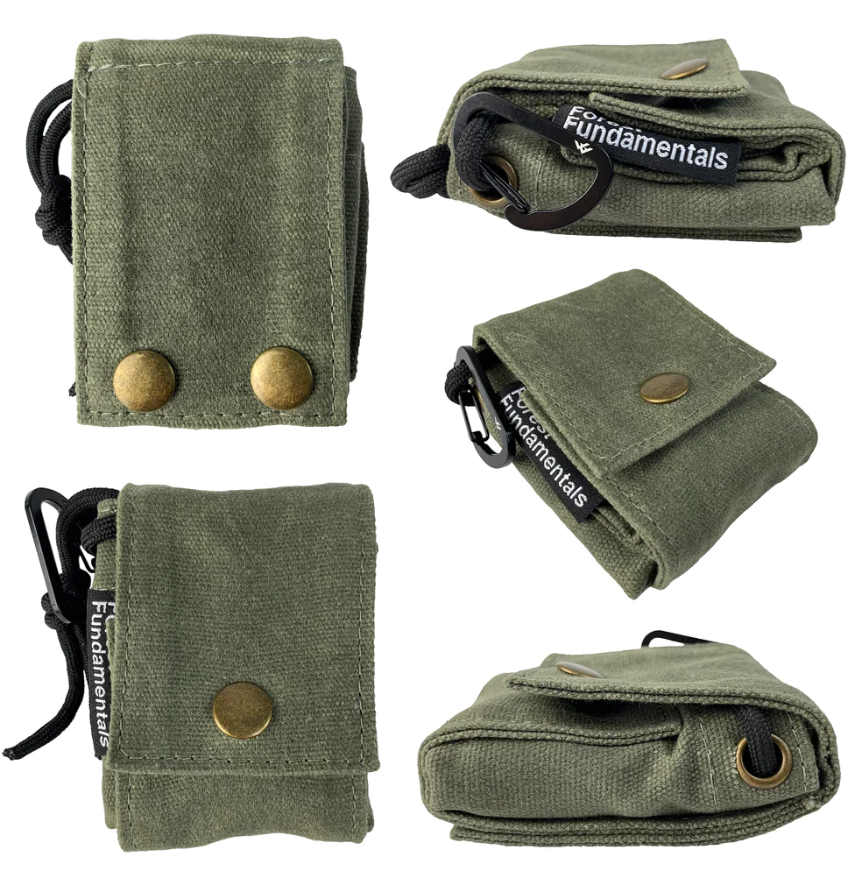 Forest Fundamentals Artisan Forager Pouch-Folding Belt Pouch – Outdoor ...