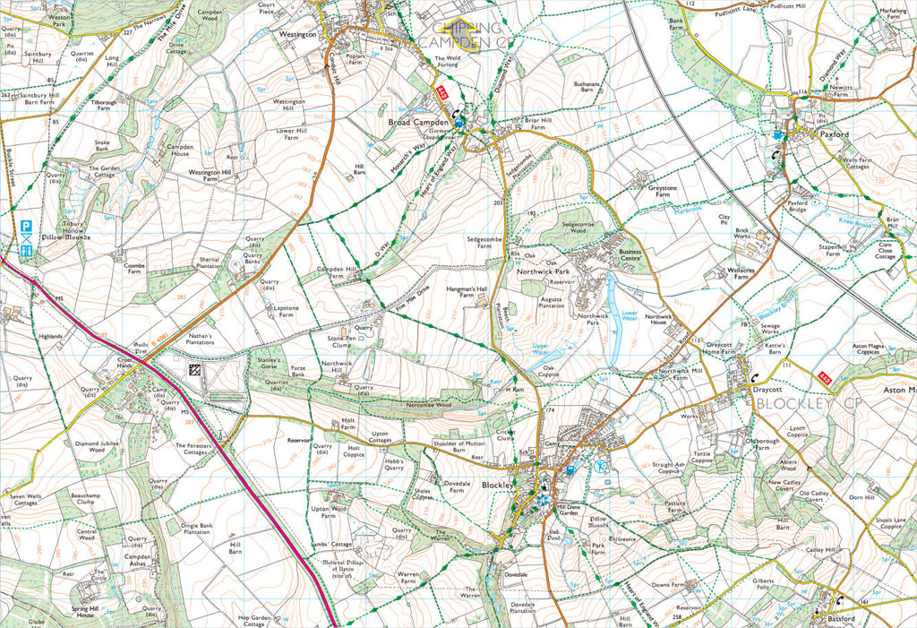 YP Around & About Chipping Campden, Blockley & Mickleton Walking Map ...