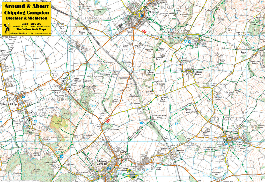 YP Around & About Chipping Campden, Blockley & Mickleton Walking Map ...