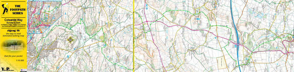 YP ZigZag Cotswold Way 3: Dursley To Bath Walking Map – Outdoor ...