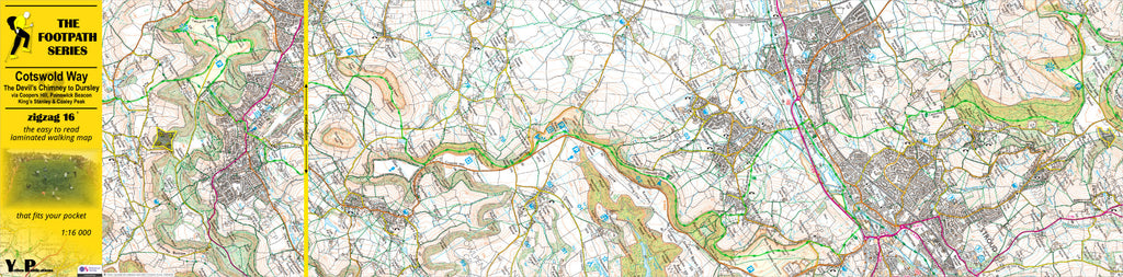 YP ZigZag Cotswold Way 2: The Devil's Chimney To Dursley Walking Map – Outdoor Adventurer ...